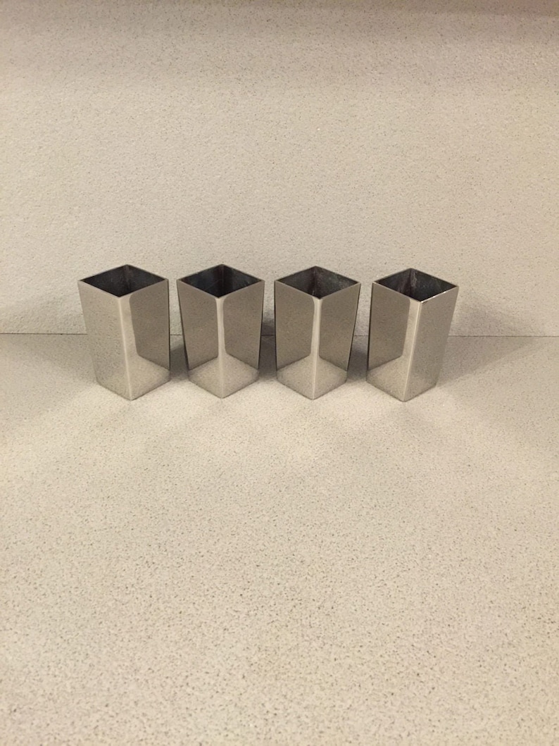 Chrome Leg Cap, Metal Ferrule, Leg Tip, End Cap, Furniture Leg, Square ...
