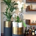 Luxury Flower Pot & Side Table, Metal Planter, Plant Holder, Plant ...