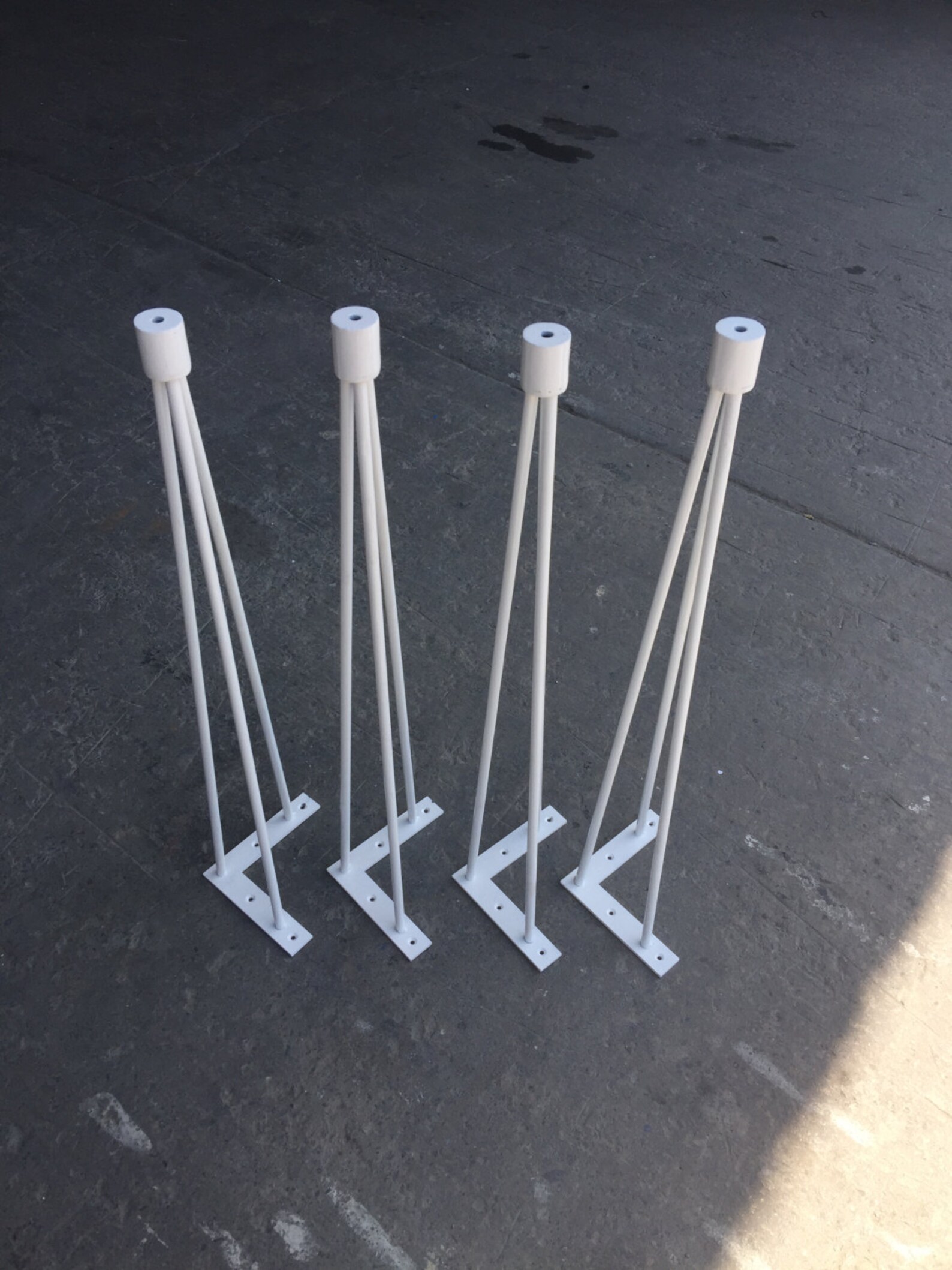 Set4 6 to 10 Hair Pin Table Legs Three Rod | Etsy