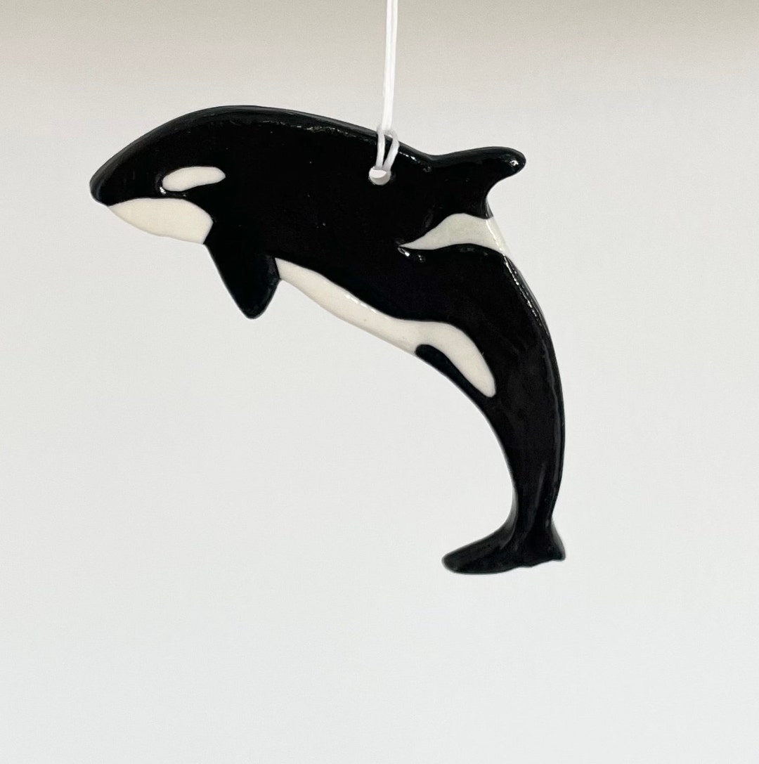 Killer Whale / Orca Hand-made Ceramic Decoration, Pottery Letterbox ...