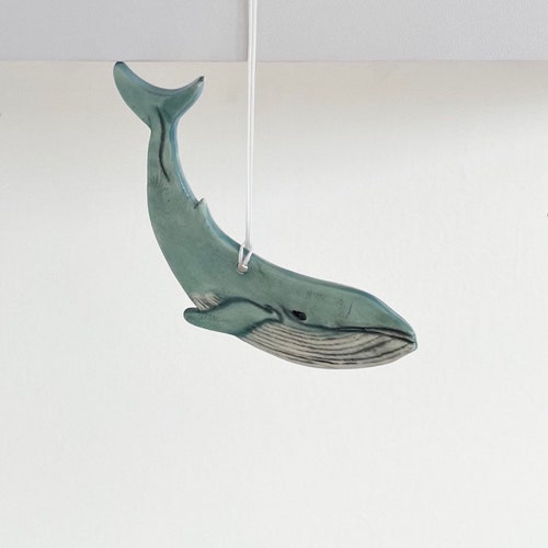 Handmade Ceramic Whale Hanging Decoration - Etsy