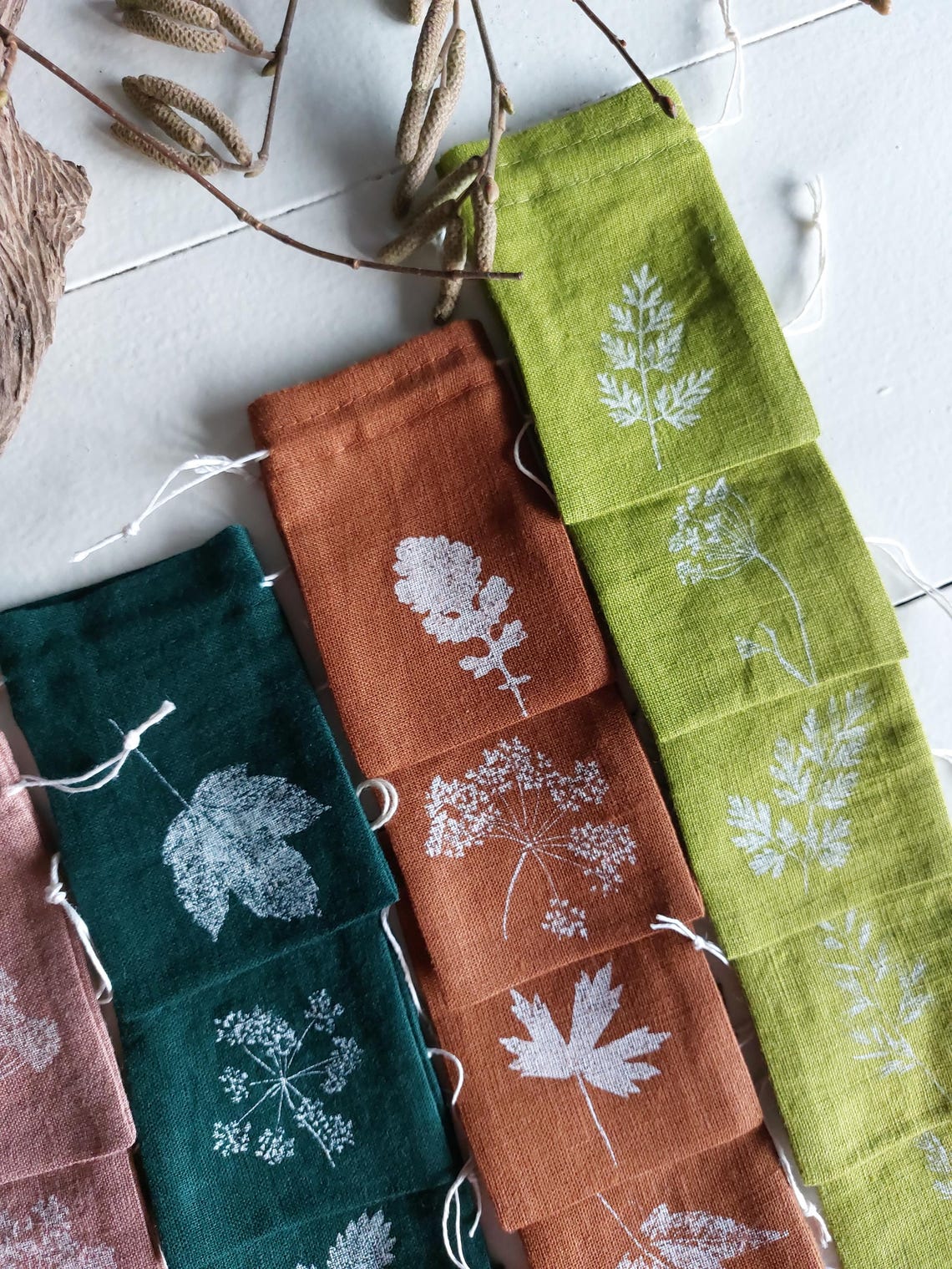 25 Empty Linen Aroma Sachets, Bag for Lavender, Nature Inspired Gift ...