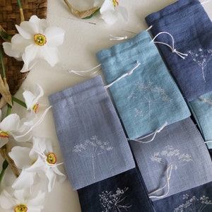 Empty Linen Aroma Sachets, Blue Summer Decor, Linen Bags, Bulk Bag - Etsy