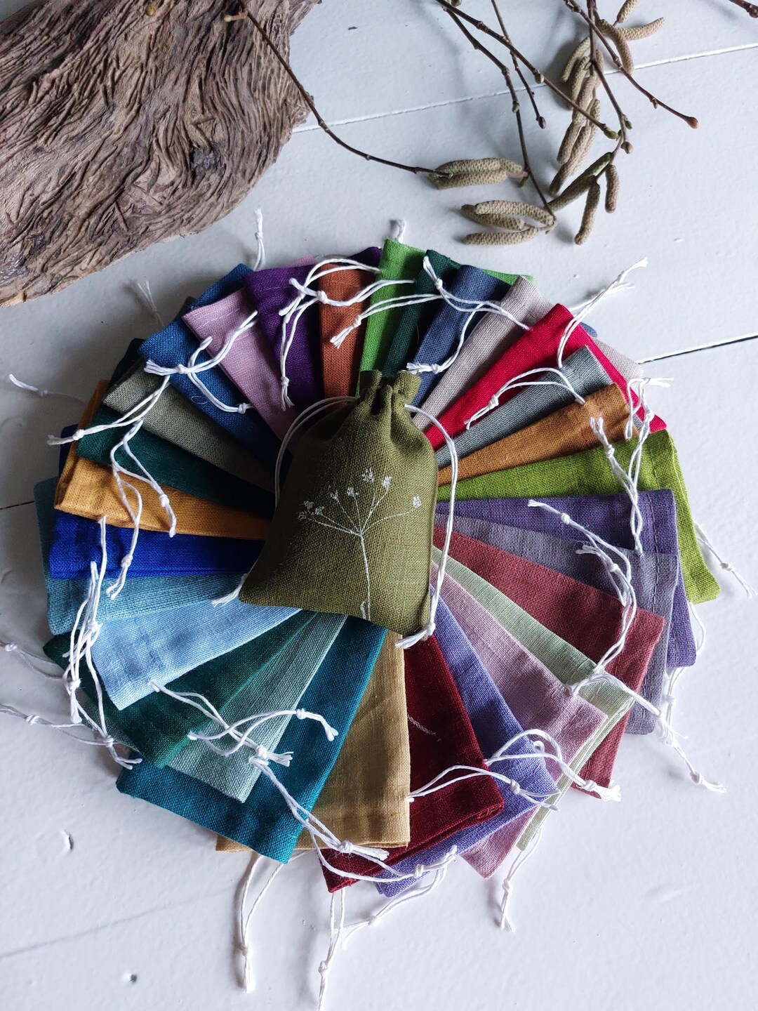 30/50/100 Empty Linen Sachets, Bag for Lavender, Nature Inspired Gift ...