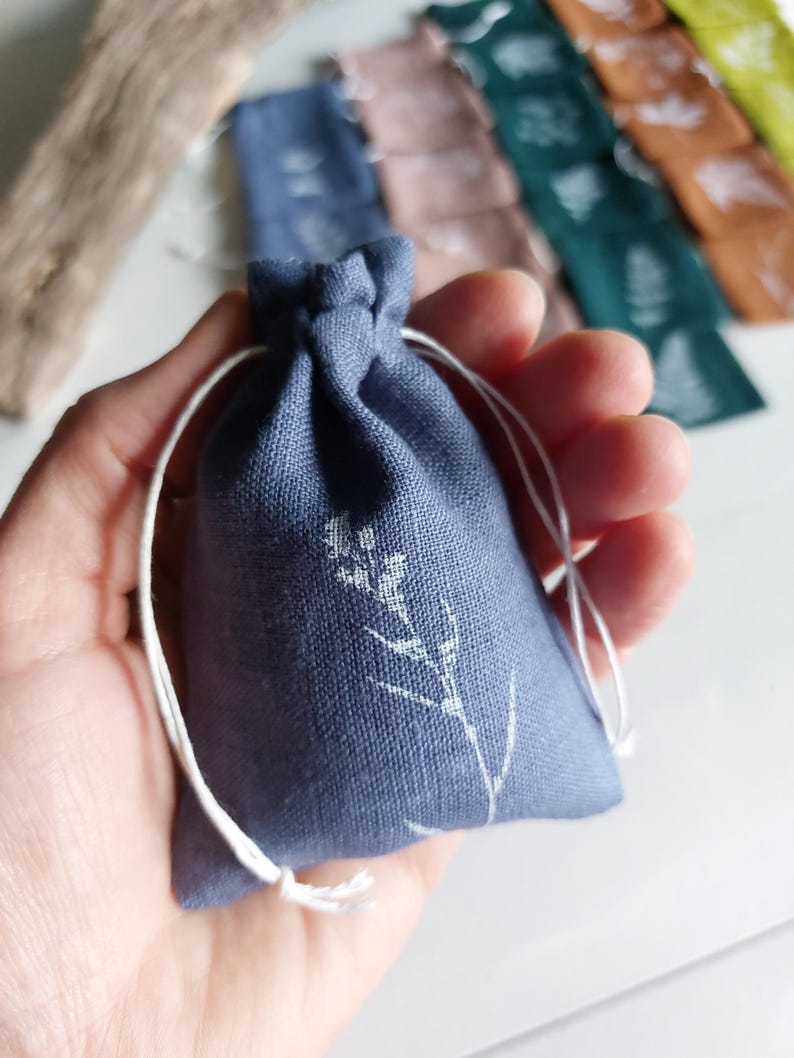 25 Empty Linen Aroma Sachets, Bag for Lavender, Nature Inspired Gift ...