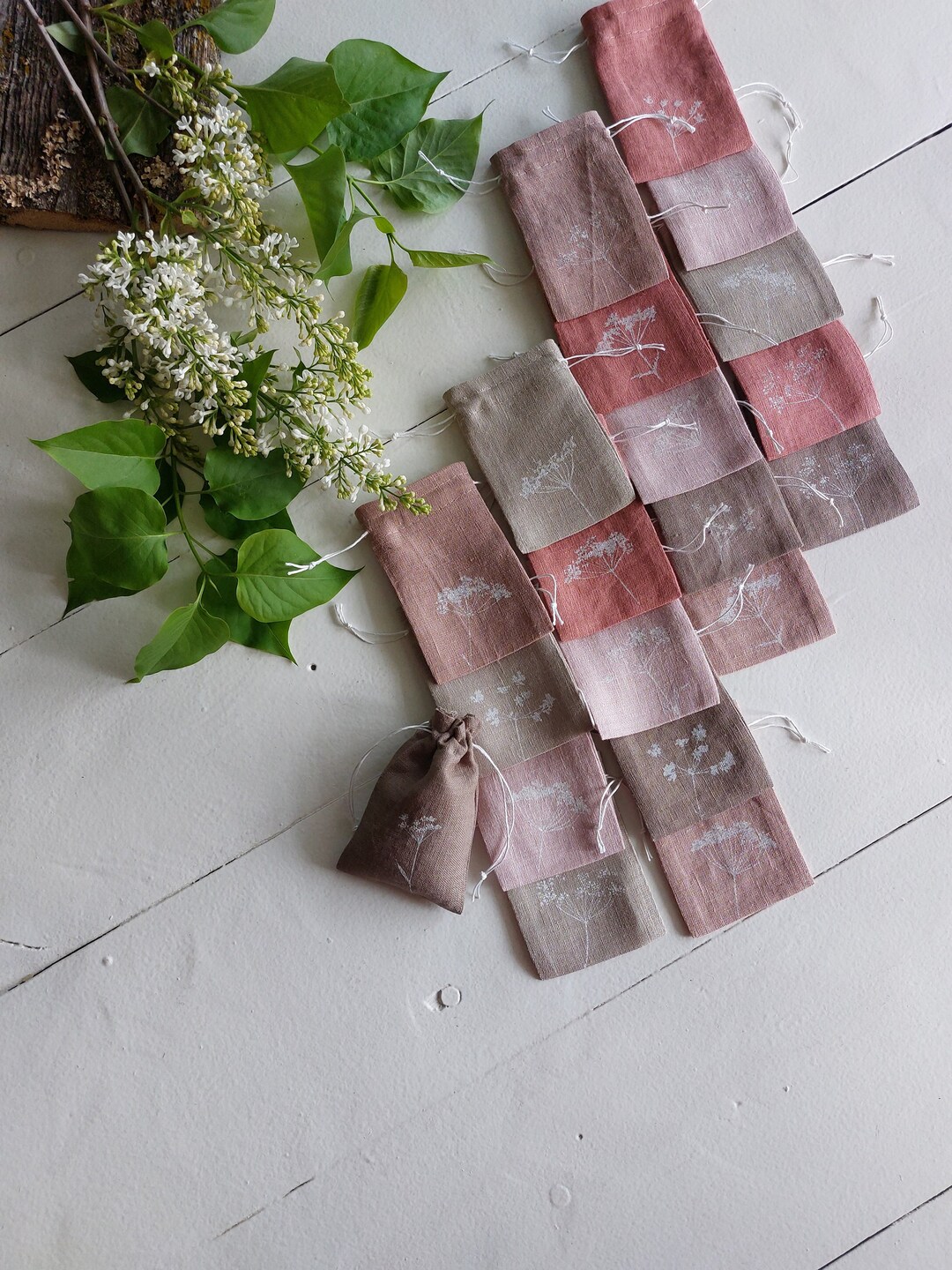 Linen Bag, Empty Aroma Bags, Summer Decor, Wedding Favor Bag - Etsy