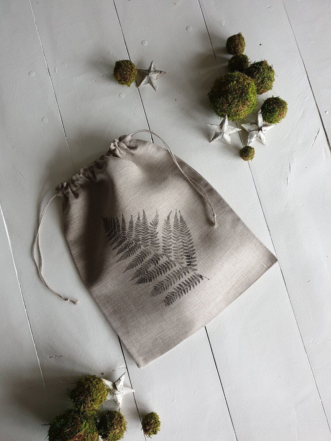 Linen Bag, Storage and Organizing, Pure Linen Bread Keeper, Reusable ...