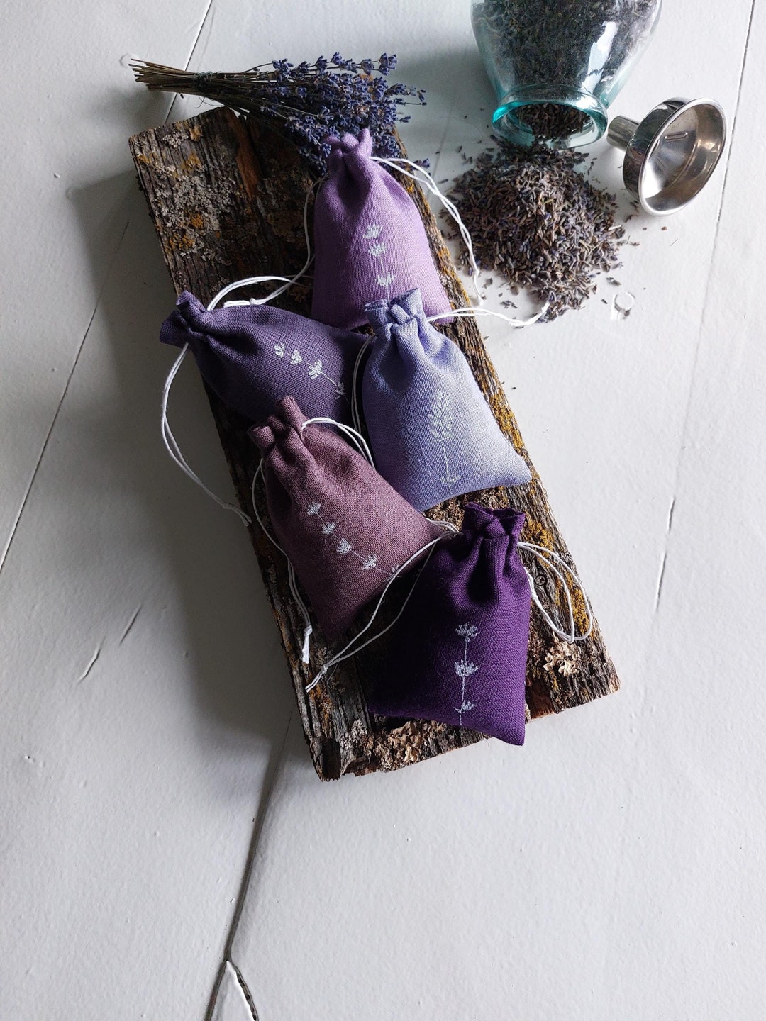 15 Empty Linen Sachet, Bag for Lavender, Linen Favor Bag - Etsy