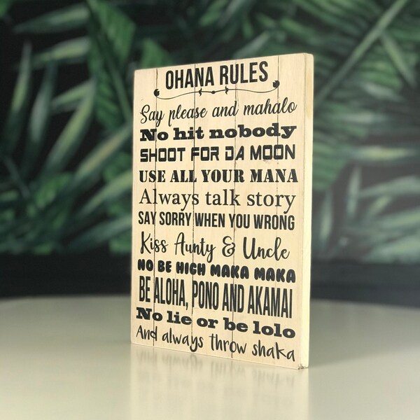 Ohana Wood Sign - Etsy