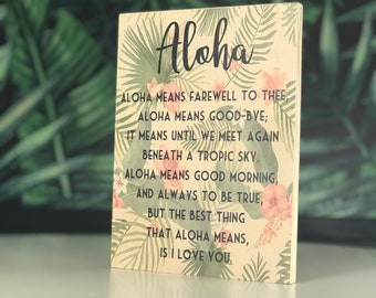 Hawaiian Marriage Prayer Wood Sign Made in Hawaii Home | Etsy
