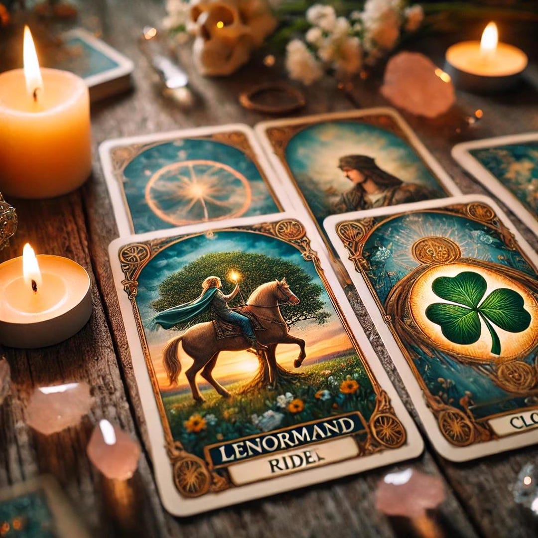 Large Card Layout With Lenormand Cards Detailed Insights Into All Areas ...