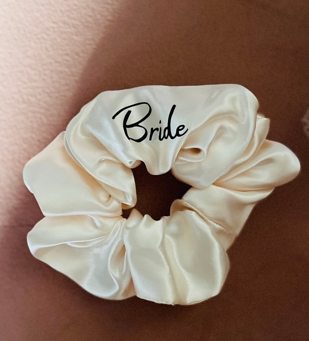 Bride to Be Hair Scrunchie, Bride Squad Hair Accessory, Scrunchie to ...