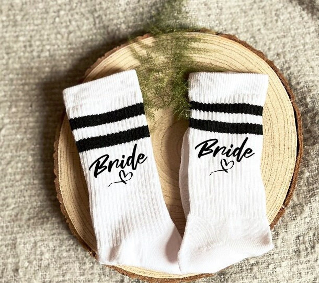 Bride Wedding Day Socks, Honeymoon Socks, Hen, Bridal Party ...