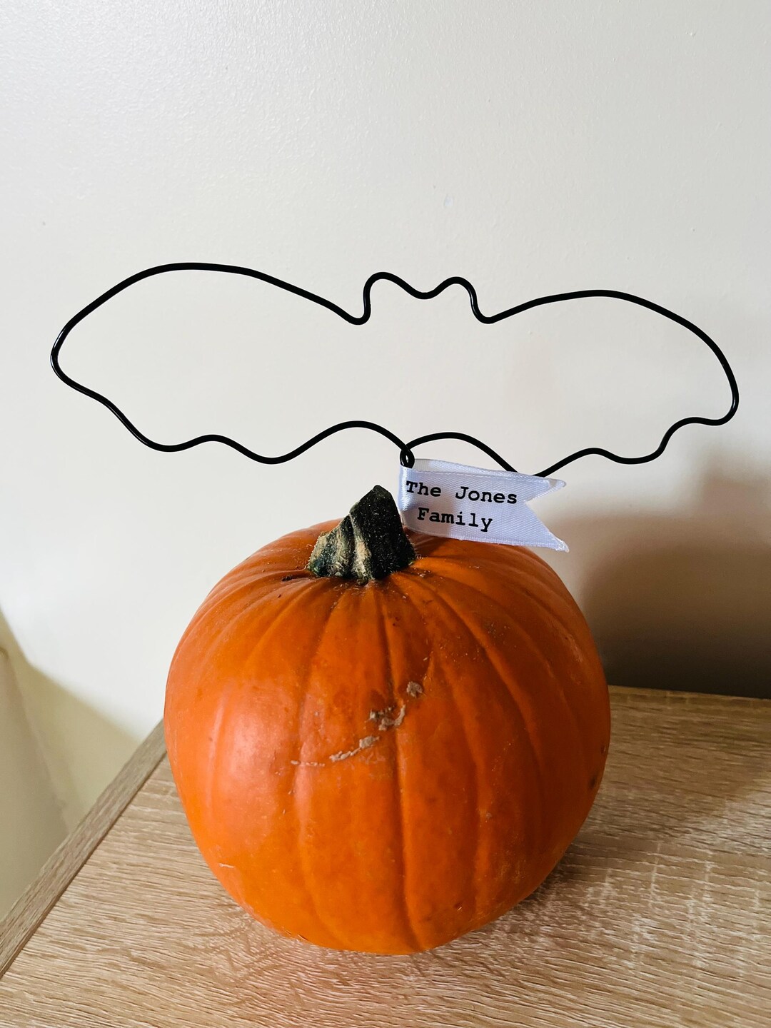 Wire Pumpkin Bat Spike Decoration, Halloween Decor, Pumpkin Topper ...