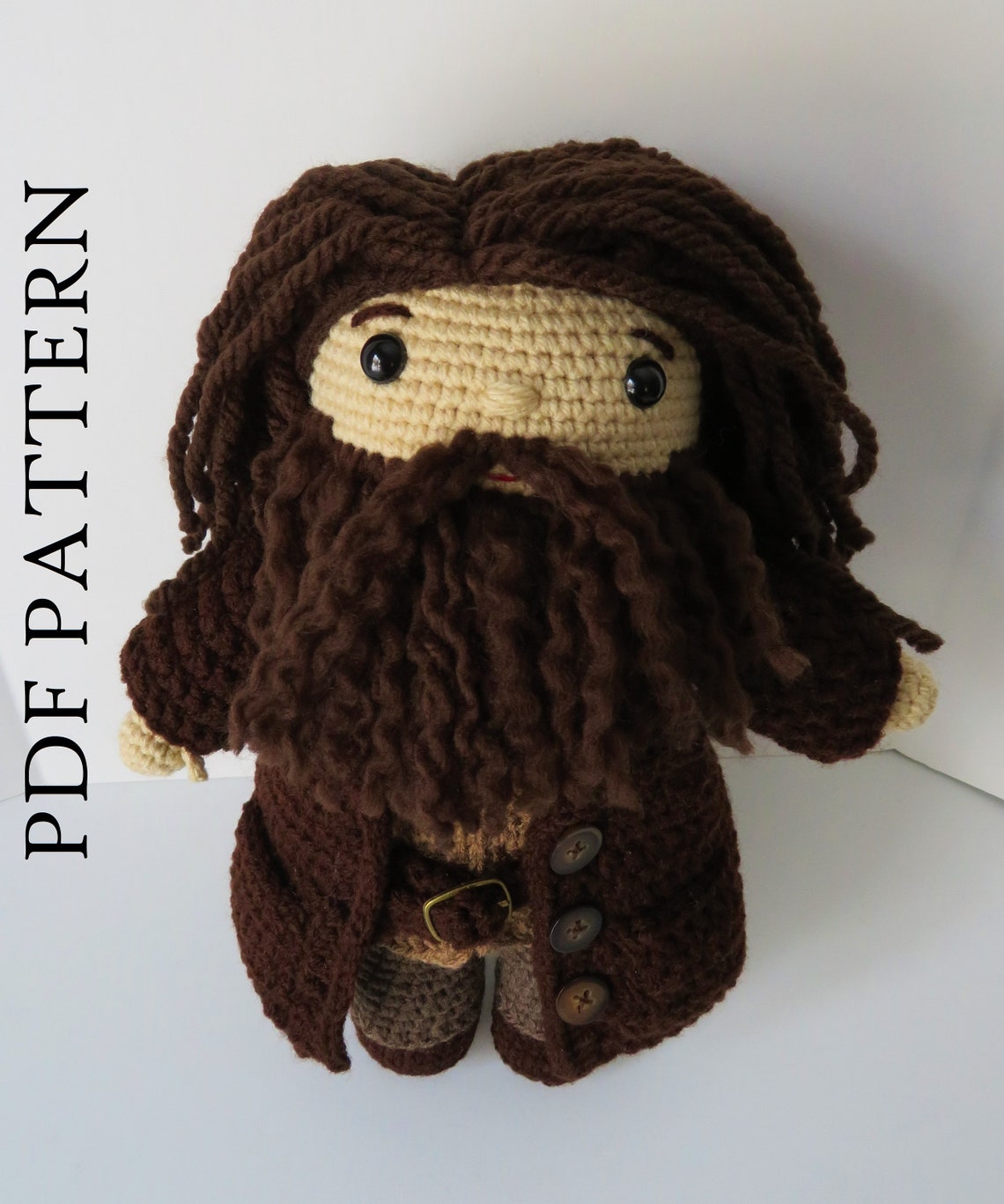 Crochet Giant Man Doll With Beard Pattern Giant Wizard Doll - Etsy