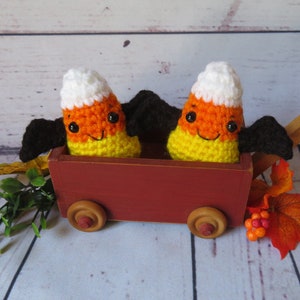 Crochet Candy Corn Bats - or Just Candy Corns! - PDF Crochet Pattern ...