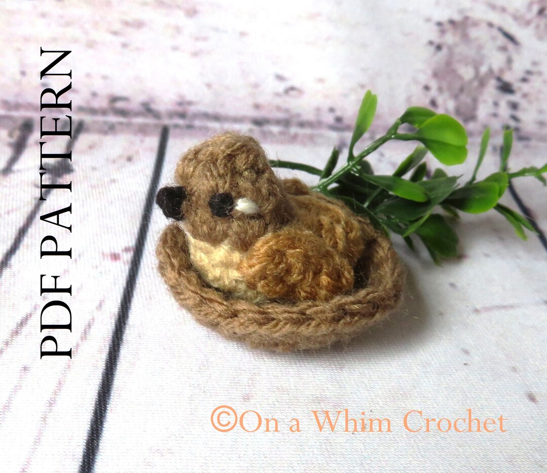 Tiny Crochet Wren Pattern Little Wren Friend PDF Crochet - Etsy
