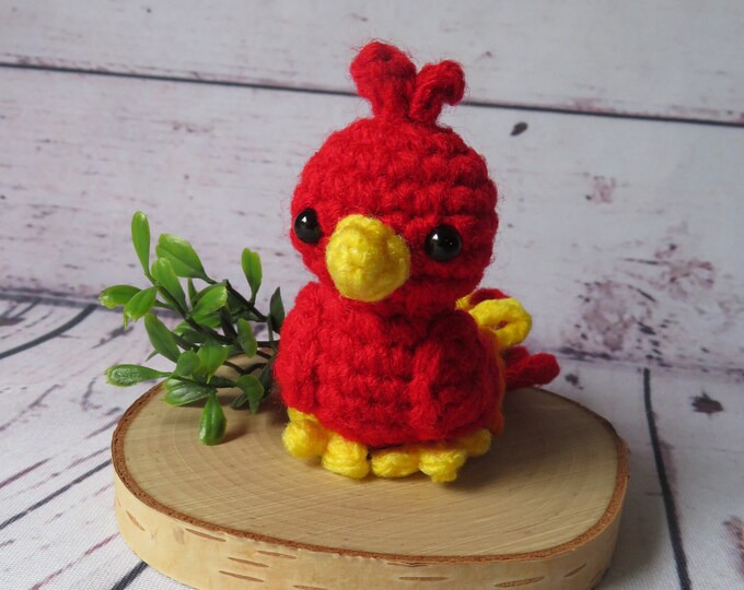 Tiny Phoenix Amigurumi - Finished Doll - Etsy