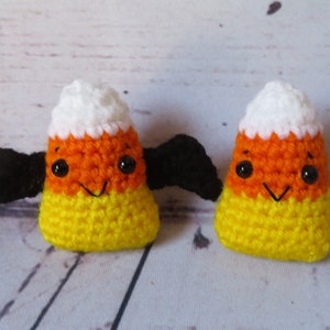 Crochet Candy Corn Bats - or Just Candy Corns! - PDF Crochet Pattern ...