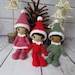 Small Christmas Elf, Boy and Girl Variations, 7.5 Inches - PDF Crochet ...