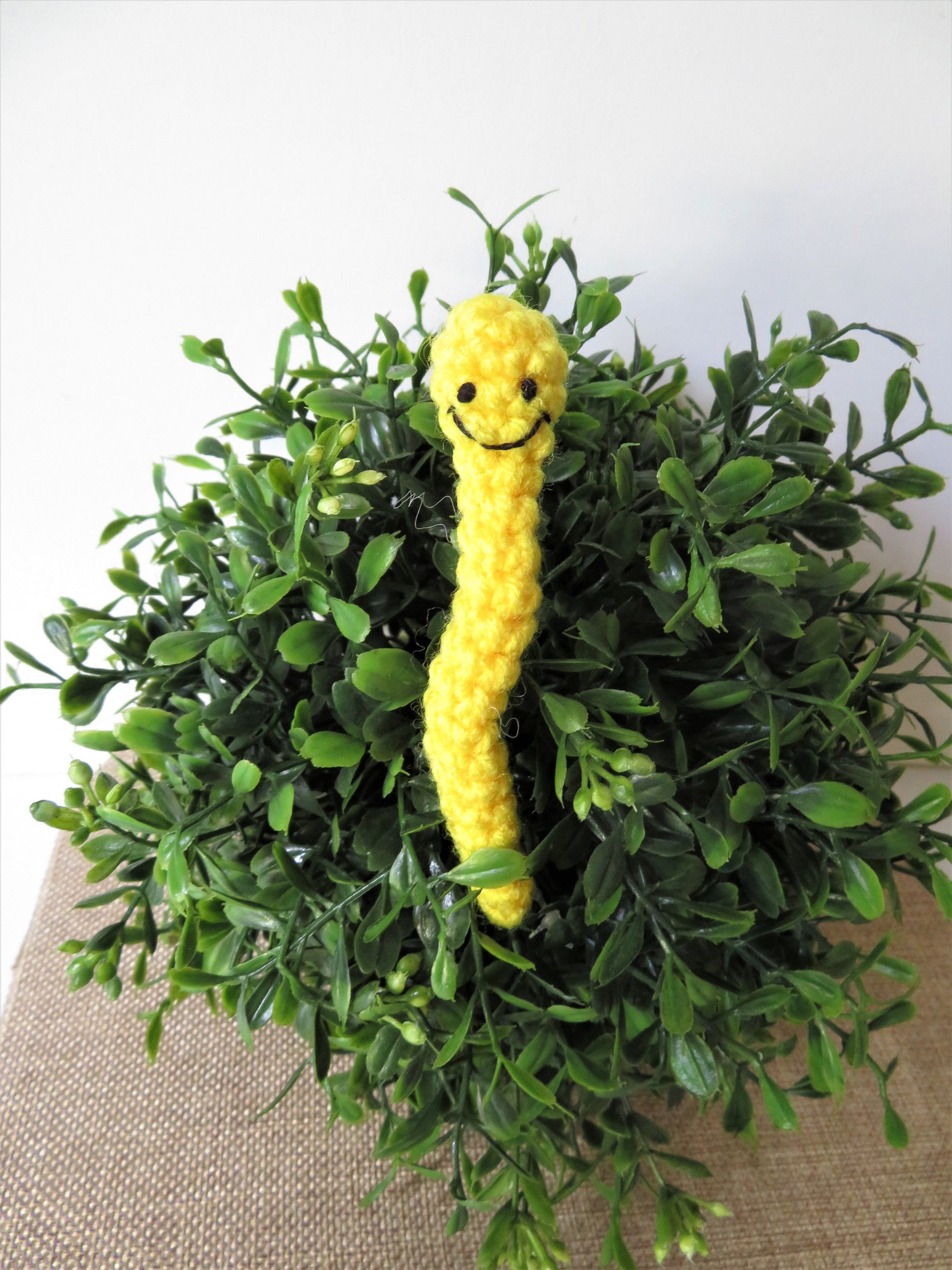 Smiley Face Worm Wormtown Worms Handmade Crochet | Etsy