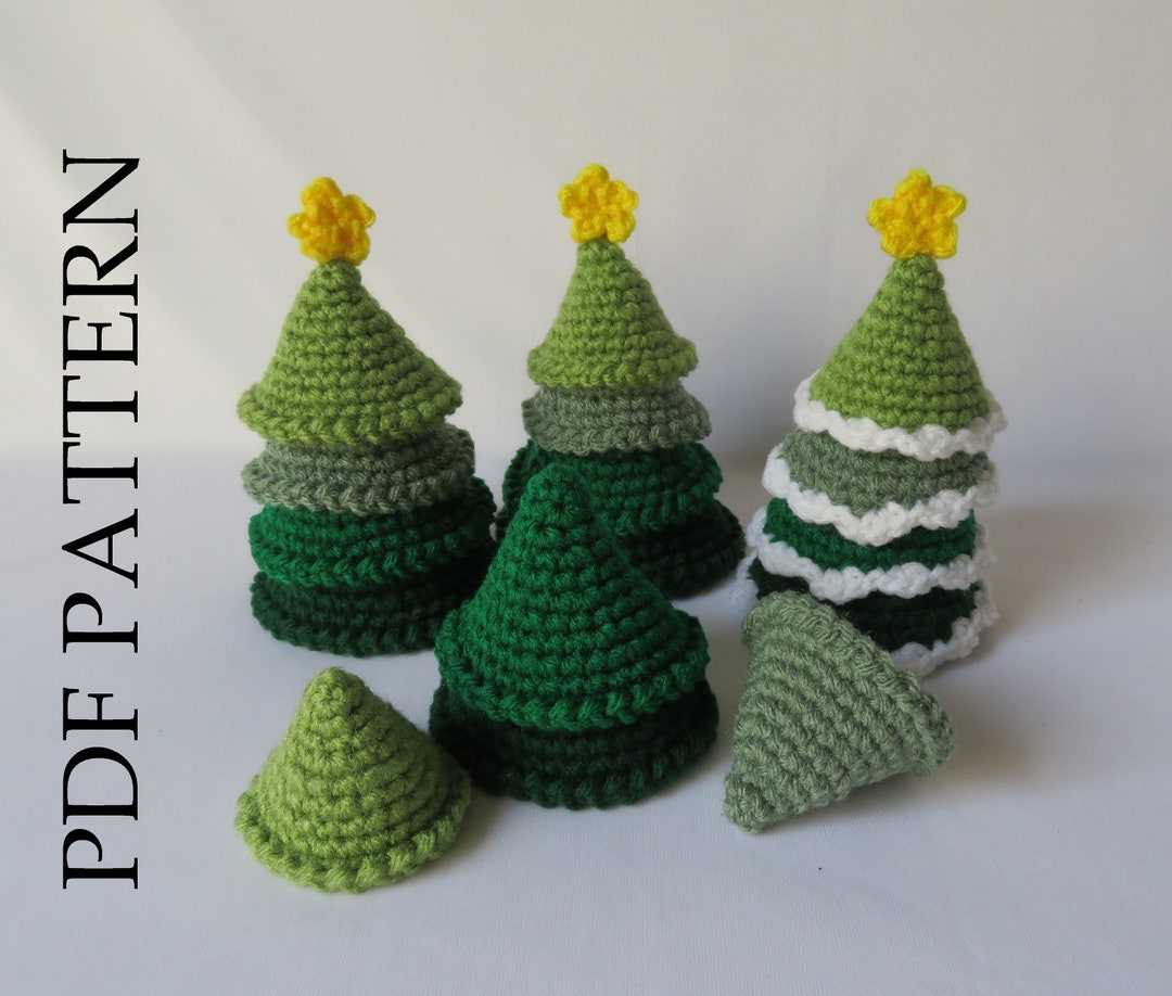 Stacking Tree Crochet Pattern, Baby Gift for Shower, Nursery, Pine, Fir ...