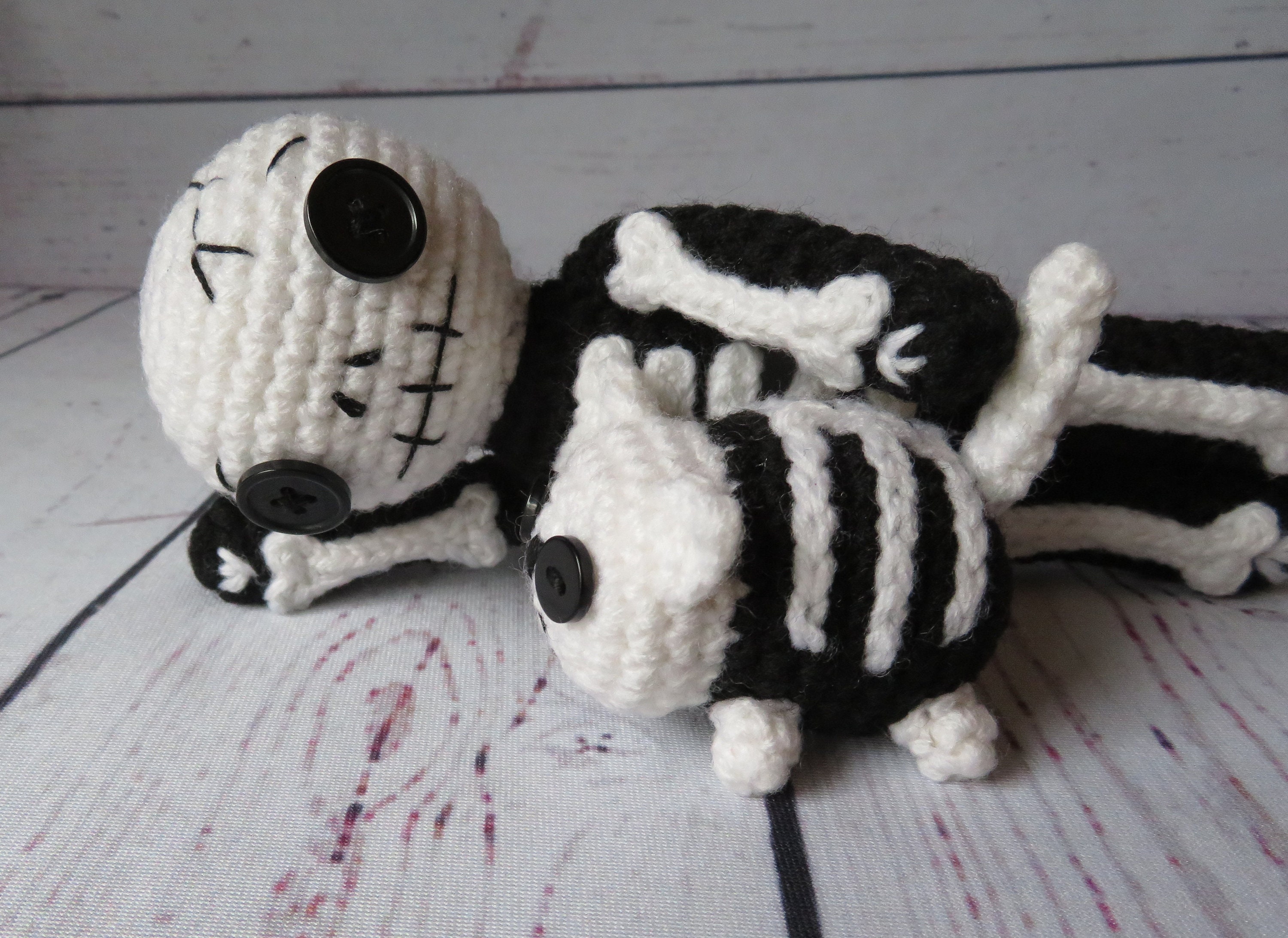 PDF Crochet Pattern Mr. Skeleton and Skele-kitty DIY - Etsy Canada