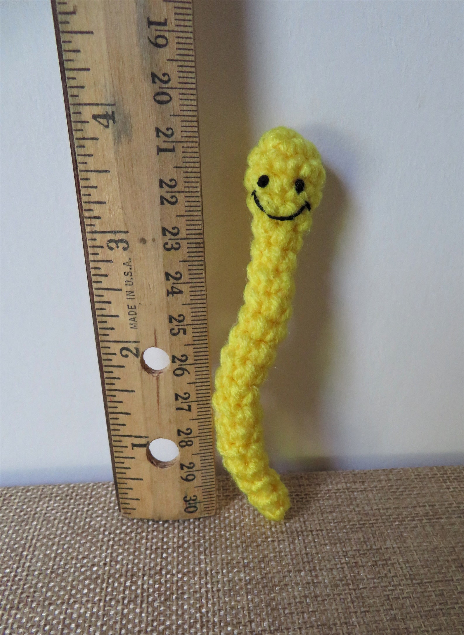 Smiley Face Worm Wormtown Worms Handmade Crochet | Etsy