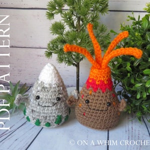 Crochet Mountain and Volcano - PDF Crochet Pattern - DIY; Instructions ...