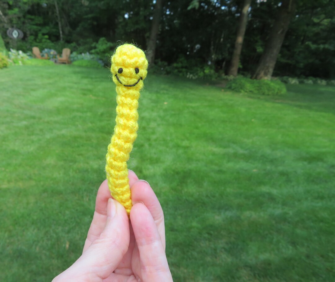 Smiley Worm Wormtown Worms Handmade Crochet - Etsy