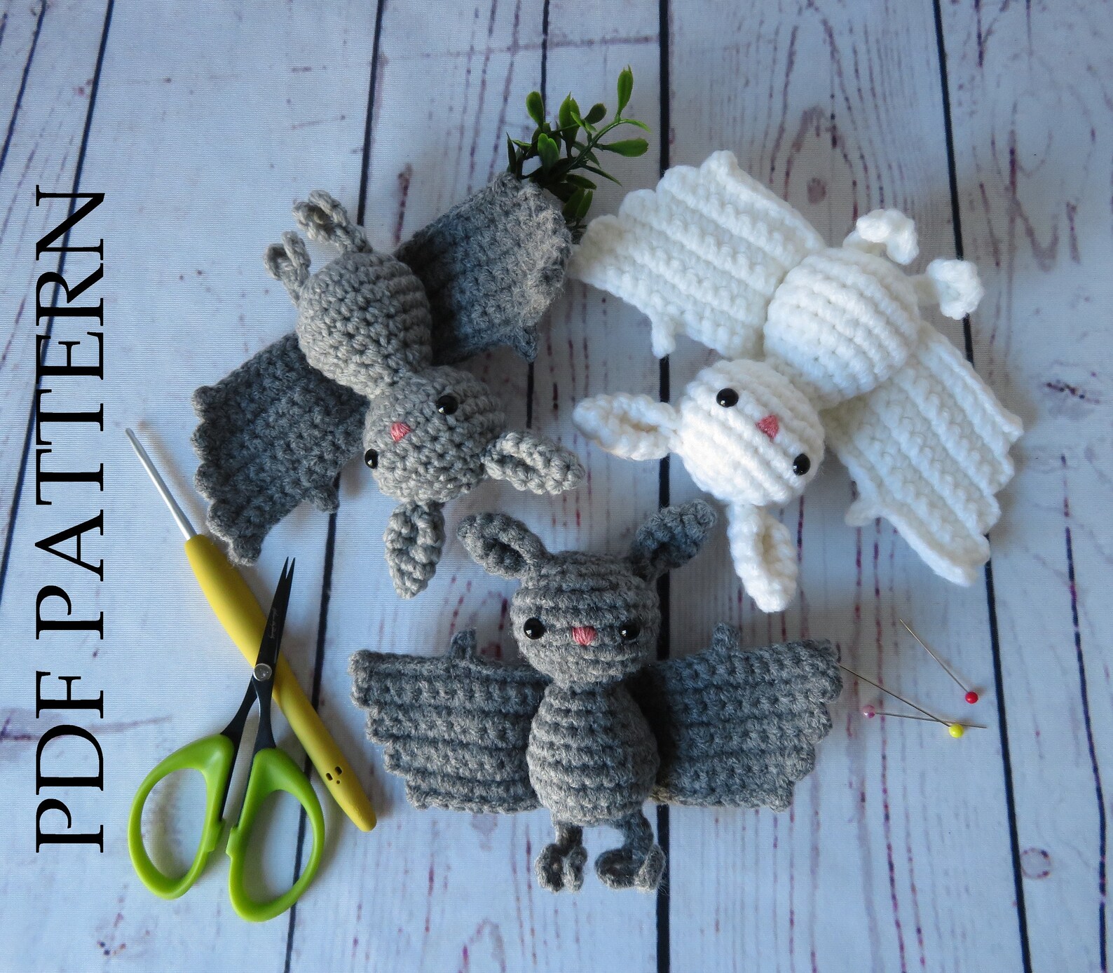 Little Crochet Bats PDF Crochet Pattern DIY Instructions - Etsy