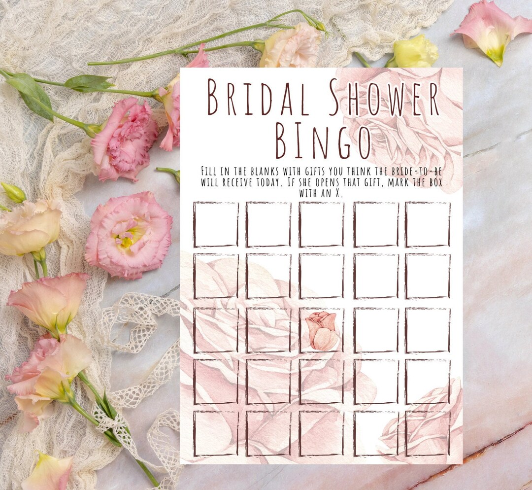 Rose Bingo- Digital Download - Etsy