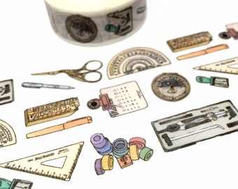 student planner washi tape 7M x 3cm stationary theme exam quiz | Etsy