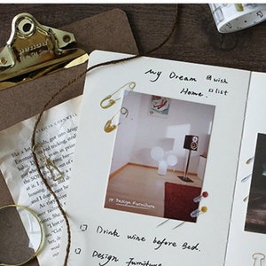 Reminder Note Pin Tape Classical Key Pin Rose Pin Antique Row Pin Washi ...