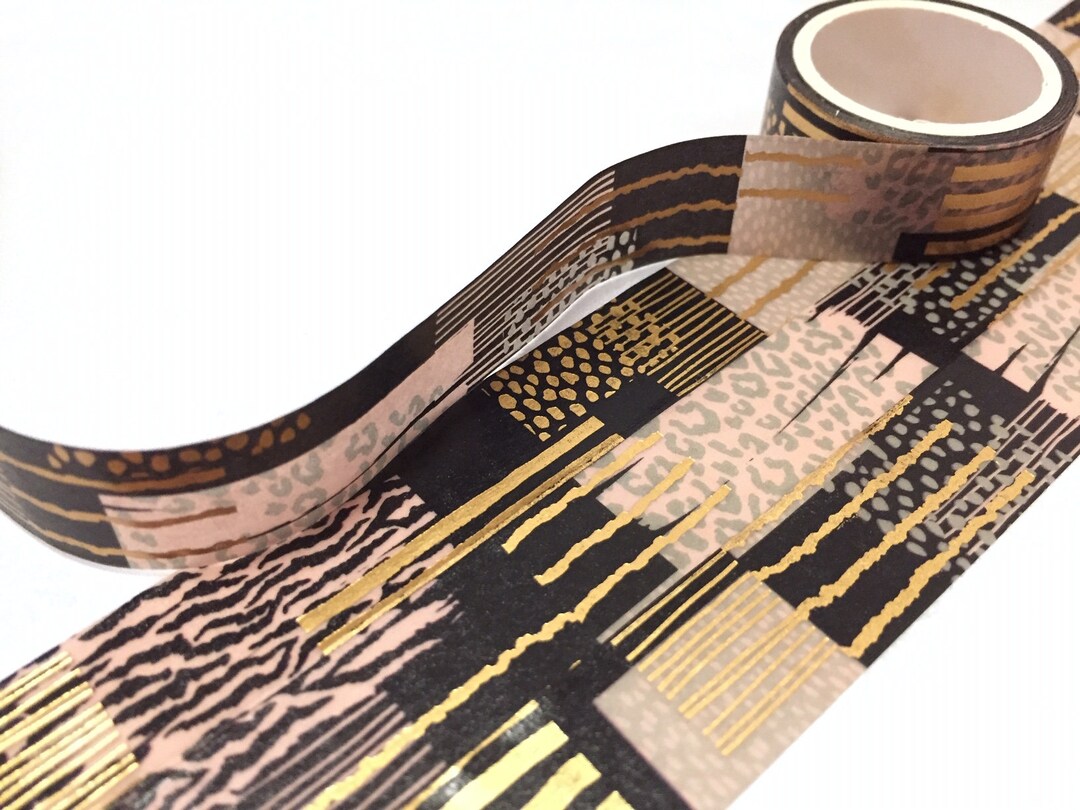 Abstract Art Pattern Gold Foiled Washi Tape 3M Classic Decorative Tape ...