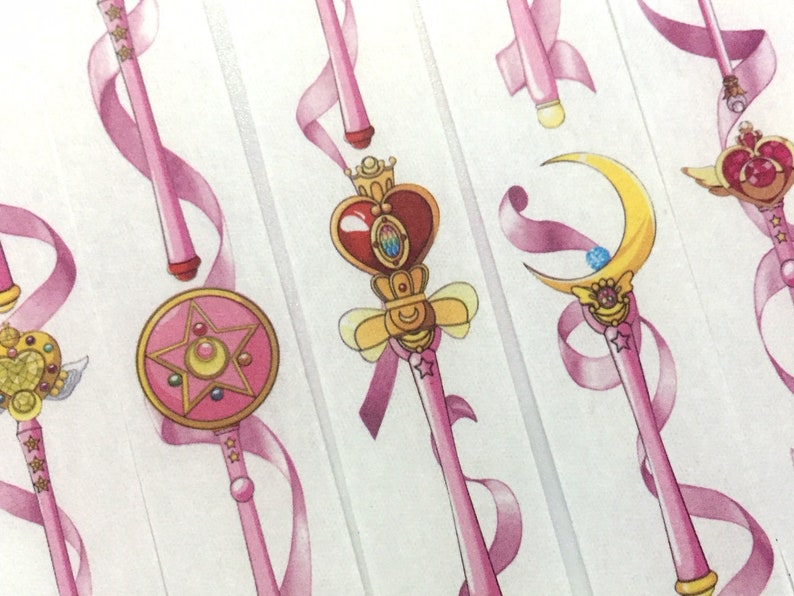 Magical Girl Wand Washi Tape Anime Girl Wand Sailor Moon Stick Etsy Hong Kong