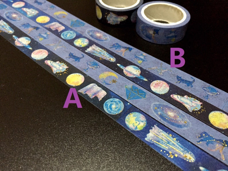 Cosmos Planet Washi Tape Outer Space Theme SOLAR System Planet - Etsy