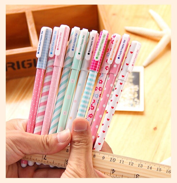 10 Colors Pen Set Rainbow Colors Pen Ten Colors Gel Pens - Etsy UK