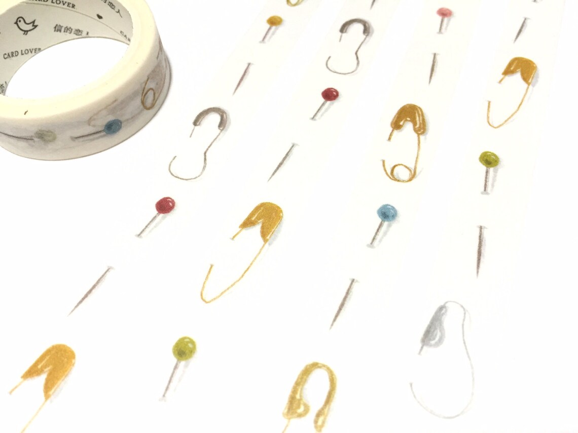 Reminder Note Pin Tape Classical Key Pin Rose Pin Antique Row | Etsy