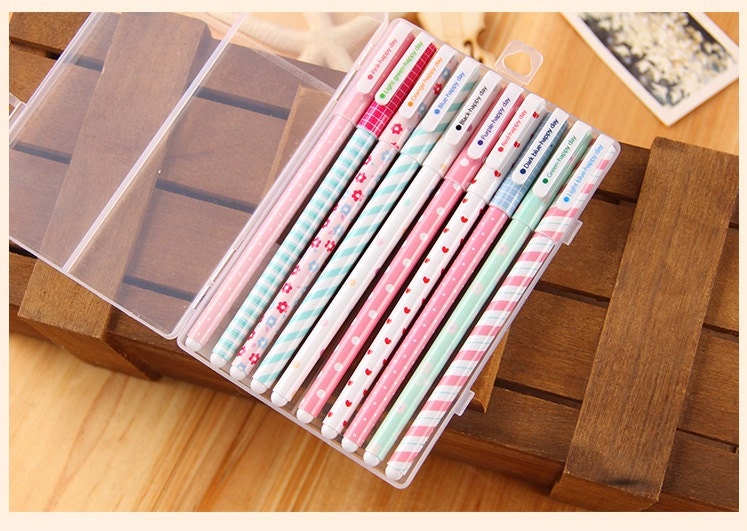 10 Colors Pen Set Rainbow Colors Pen Ten Colors Gel Pens - Etsy UK