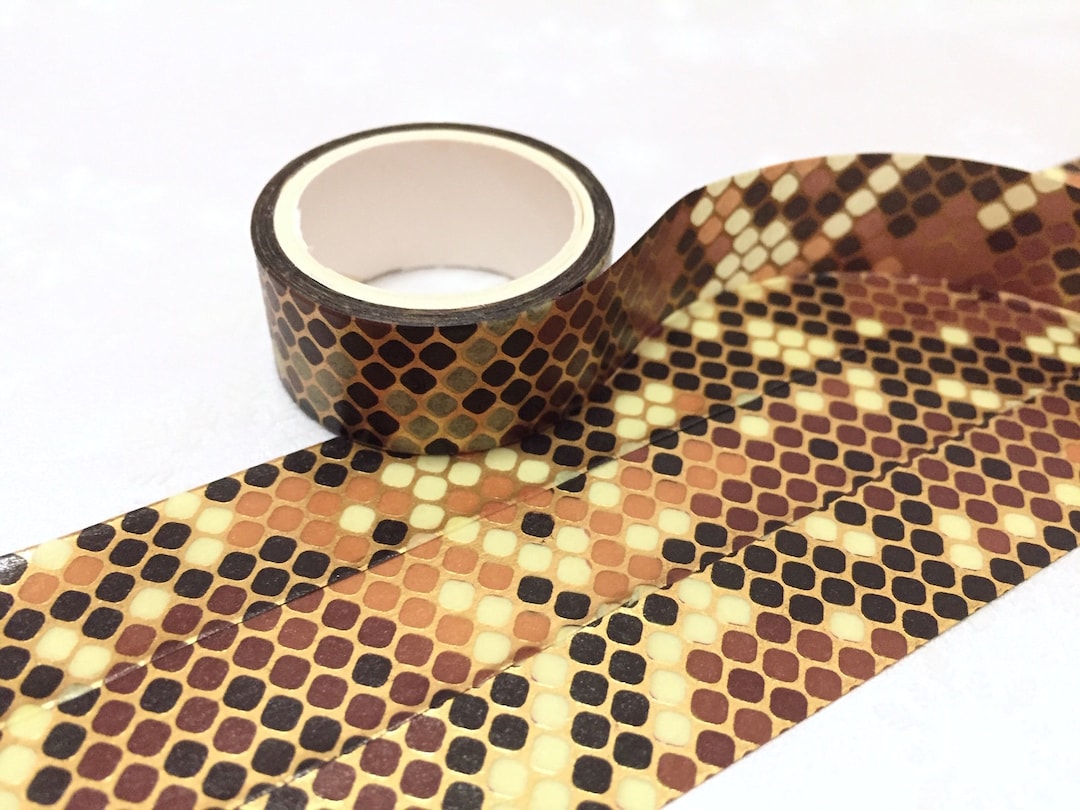 Gold Snakeskin Pattern Washi Tape 3M Abstract Delux Snake Skin Animal ...