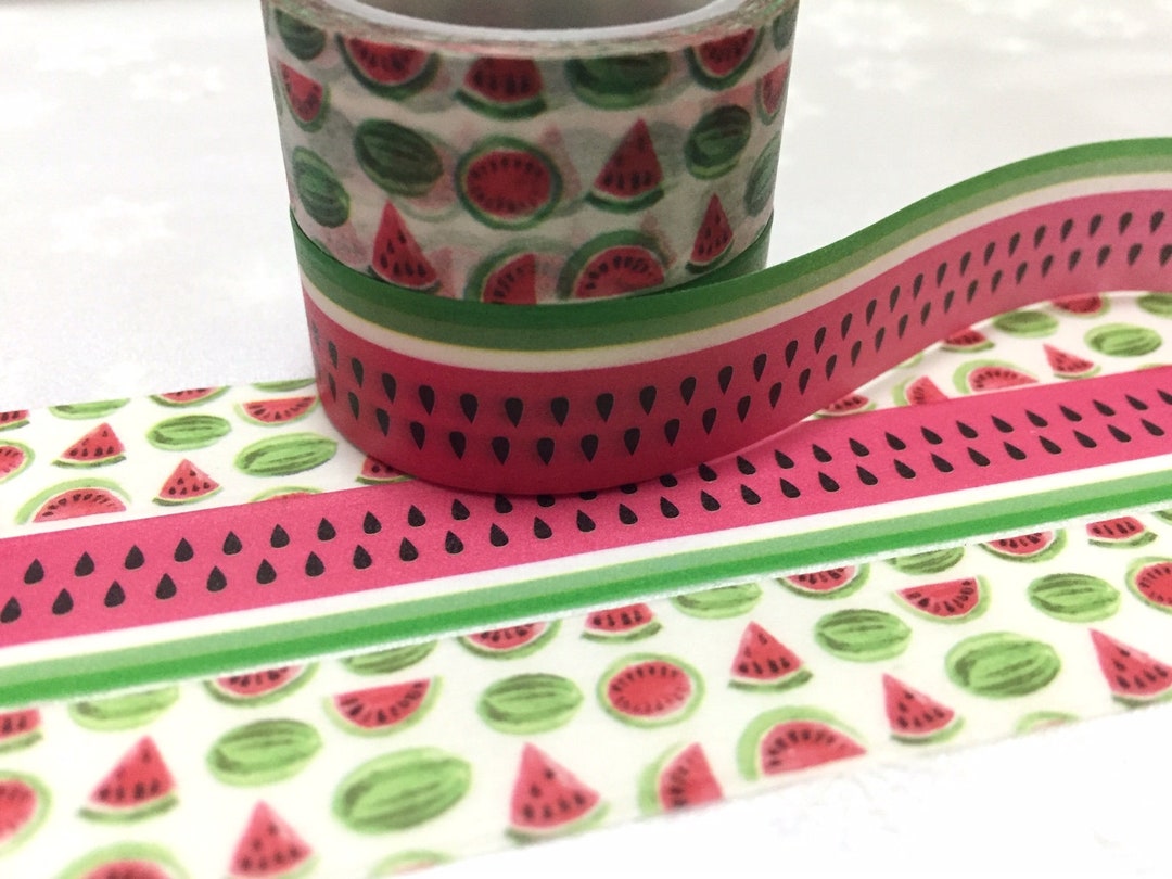 Watermelon Washi Tape 1 ROLL Juicy Fruit Mini Watermelon Cute Nature ...