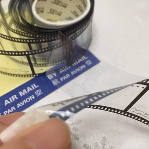 Movie Film Strip Sticker Tape Photo Film Strip Filmstrip Transparent ...