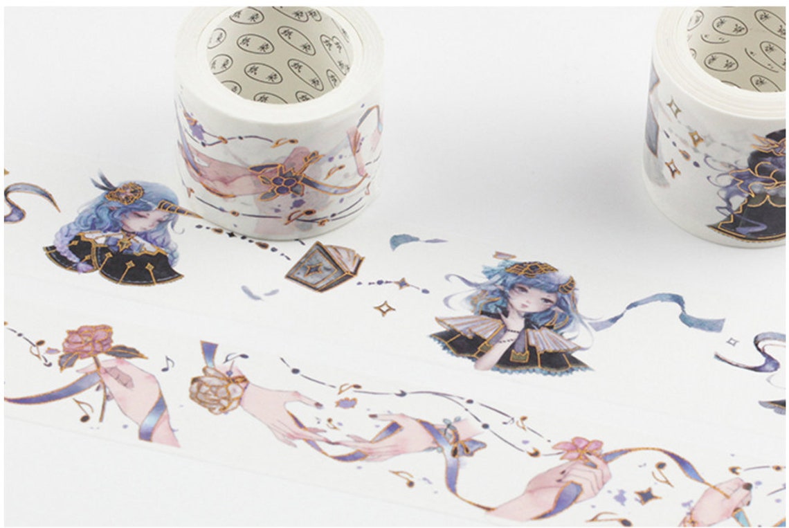 Fairytale Angel Washi Tape Comic Girl CG Lover Dark Angel Masking Tape ...