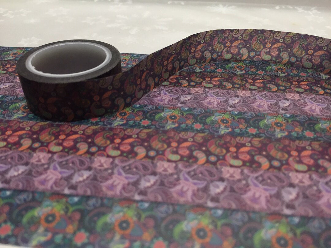 Vintage Pattern Washi Tape 5M Retro Flower Floral Classic Fabric Flower ...