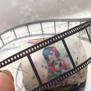 Movie Film Strip Sticker Tape Photo Film Strip Filmstrip Transparent ...