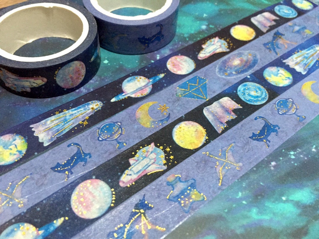 Cosmos Planet Washi Tape Outer Space Theme SOLAR System Planet Masking ...