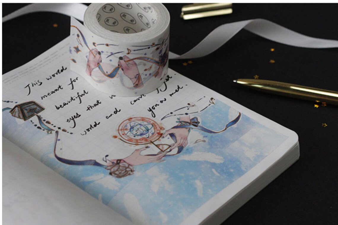 Fairytale Angel Washi Tape Comic Girl CG Lover Dark Angel Masking Tape ...