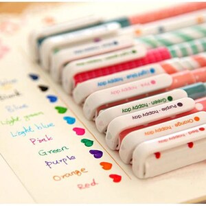 10 Colors Pen Set Rainbow Colors Pen Ten Colors Gel Pens Colorful Pen ...