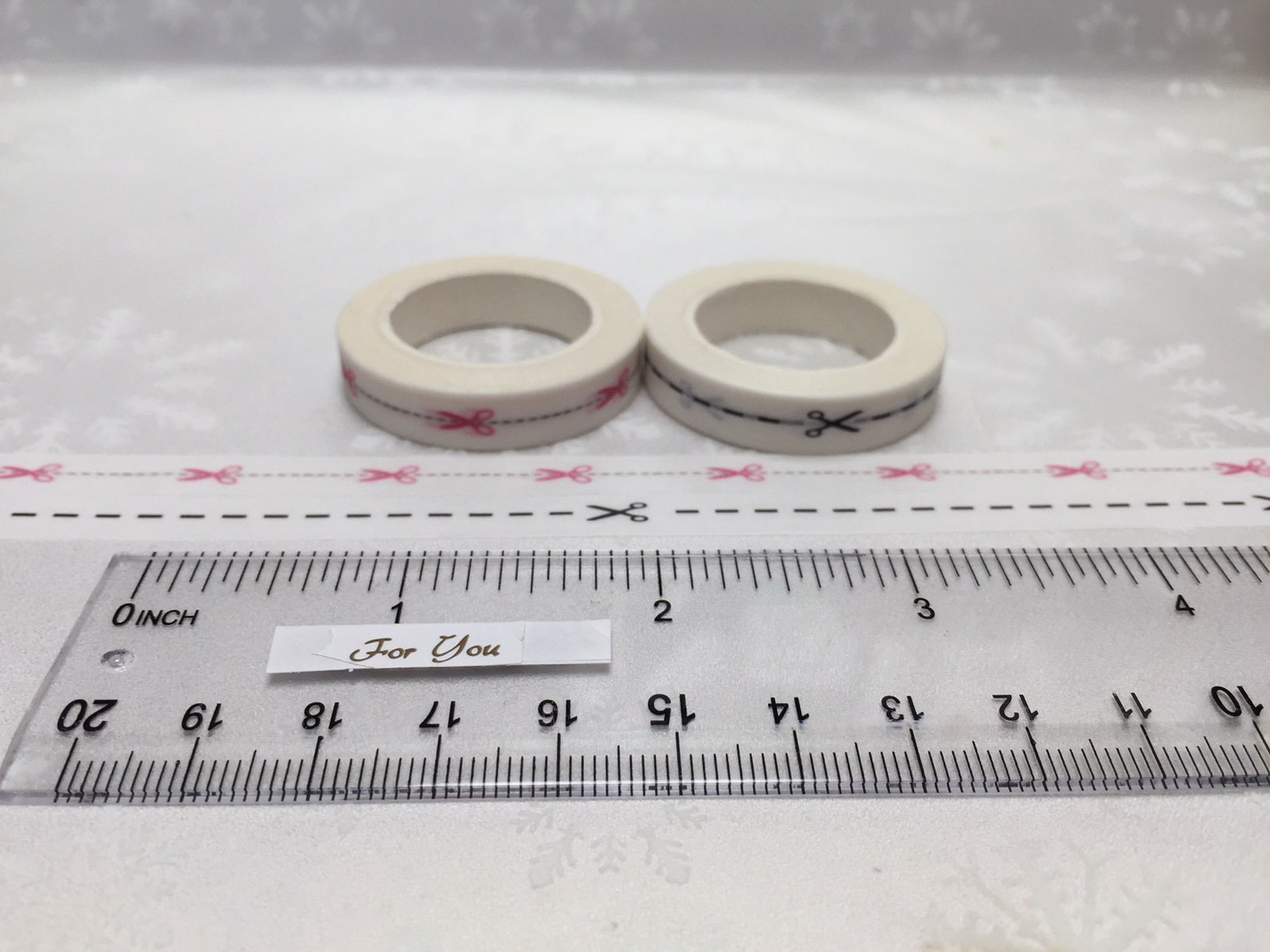 Scissor Washi Tape 8M X 8mm 2D Scissor Paper Hack Screct Letter Seal ...